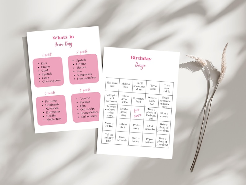 Printable Birthday Games Bundle: 15 Fun Party Games (PDF Download) - Etsy