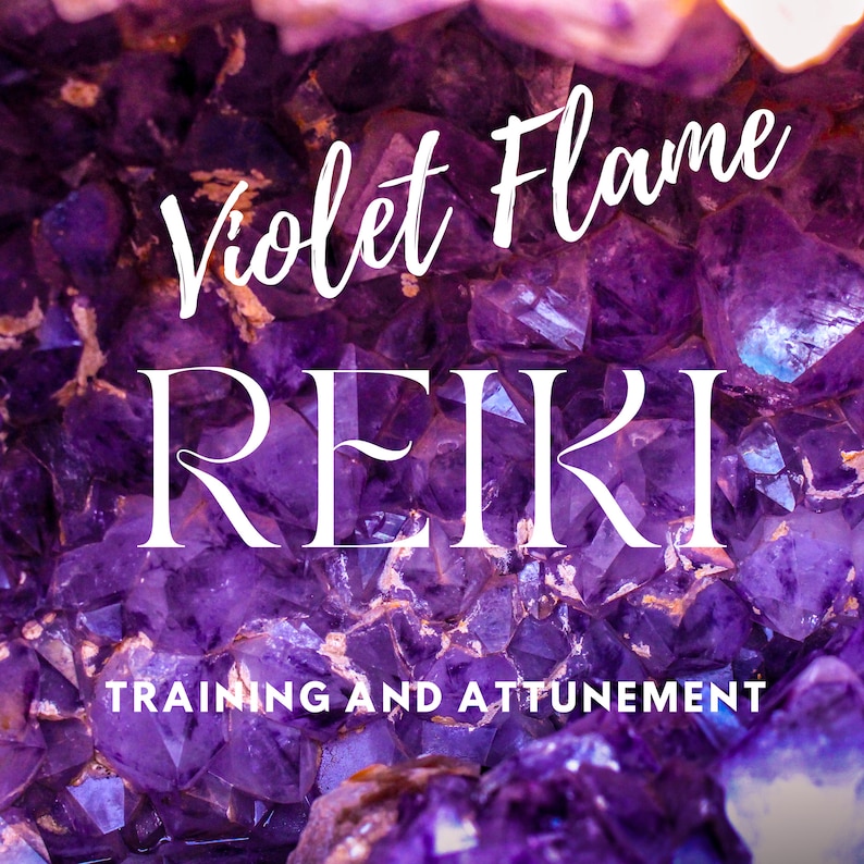 VIOLET FLAME Reiki Energy Attunement / Kuan Yin / Goddess / Distance ...