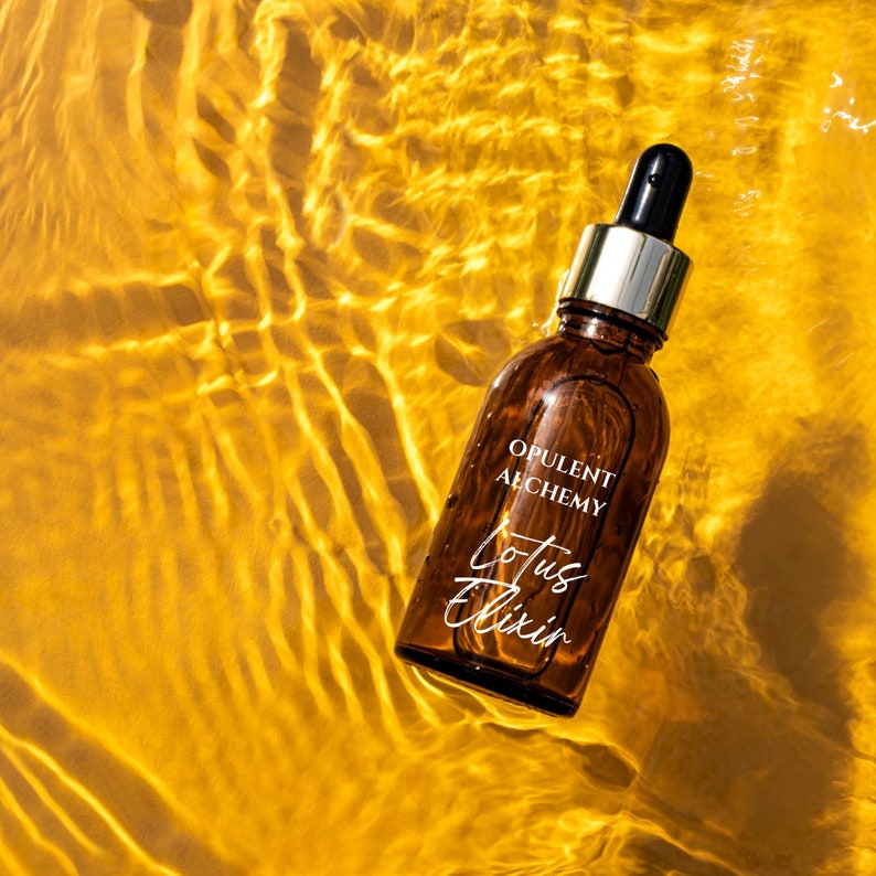 LOTUS ELIXIR Face Serum Dry Skin Repair, Anti Aging Skincare, Argan Oil ...