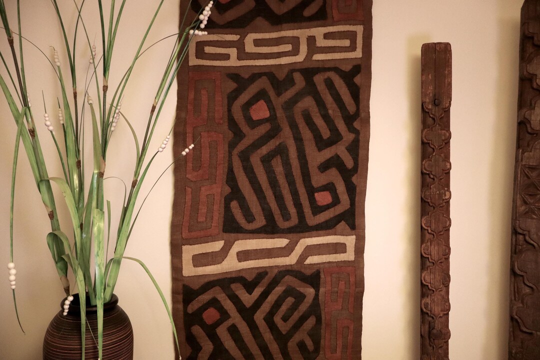 Kuba Cloth Textile | Authentic African Tapestry | African Tribal Wall ...