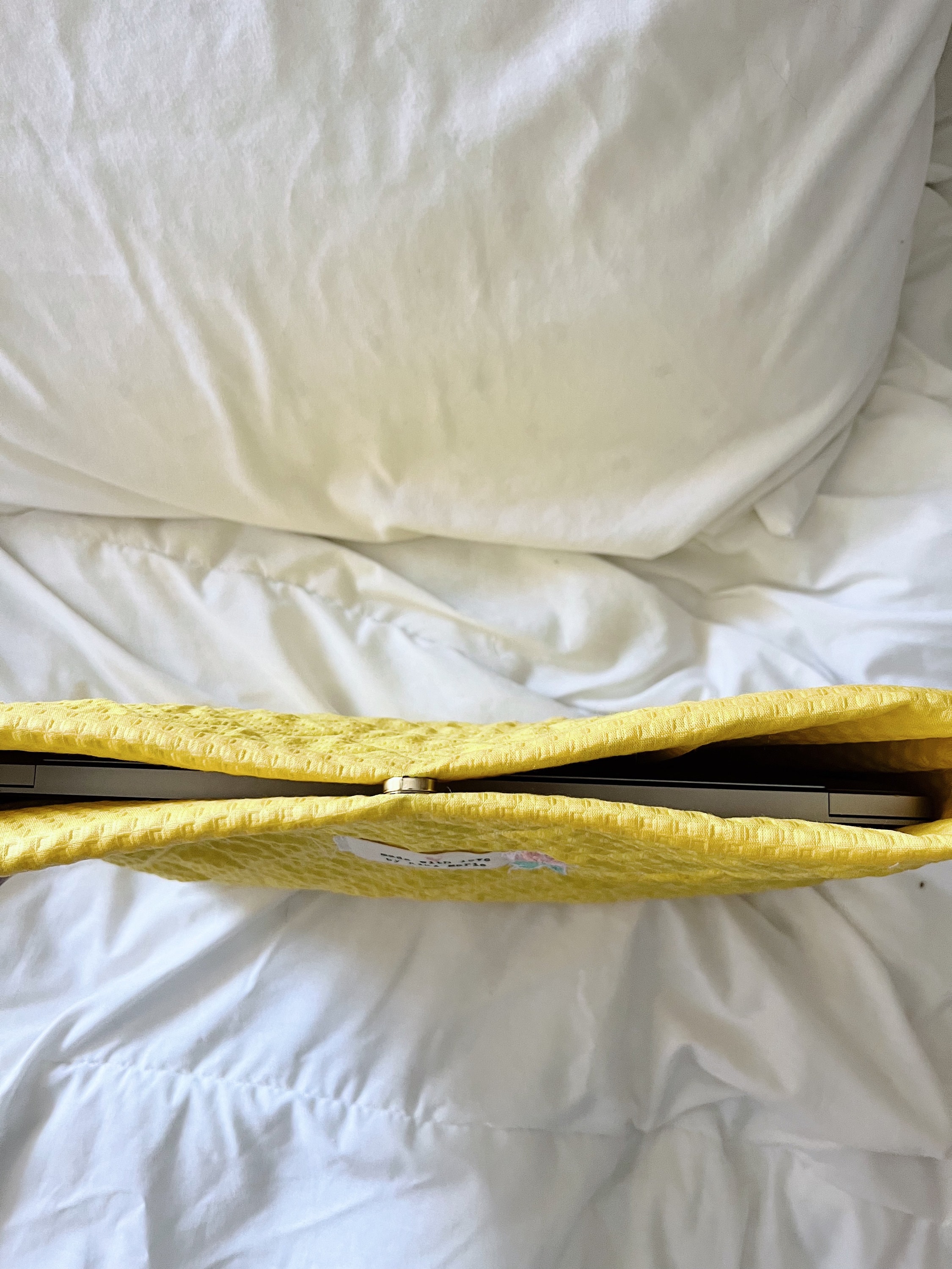 Yellow Quilted Laptop Sleeve - Etsy