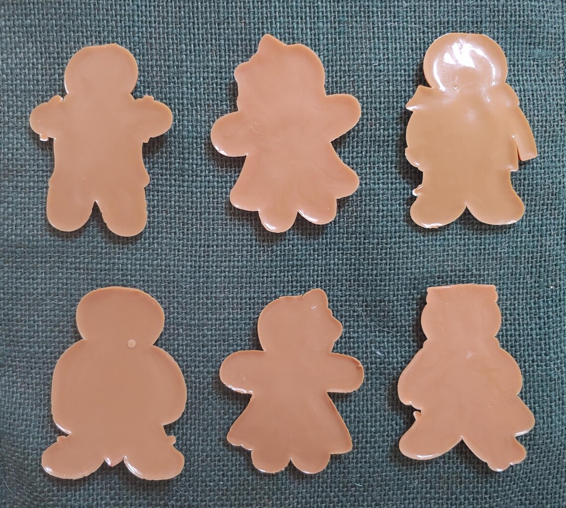 Faux Mini Gingerbread Cookies: Christmas Tiered Tray Decor (set of 6 ...