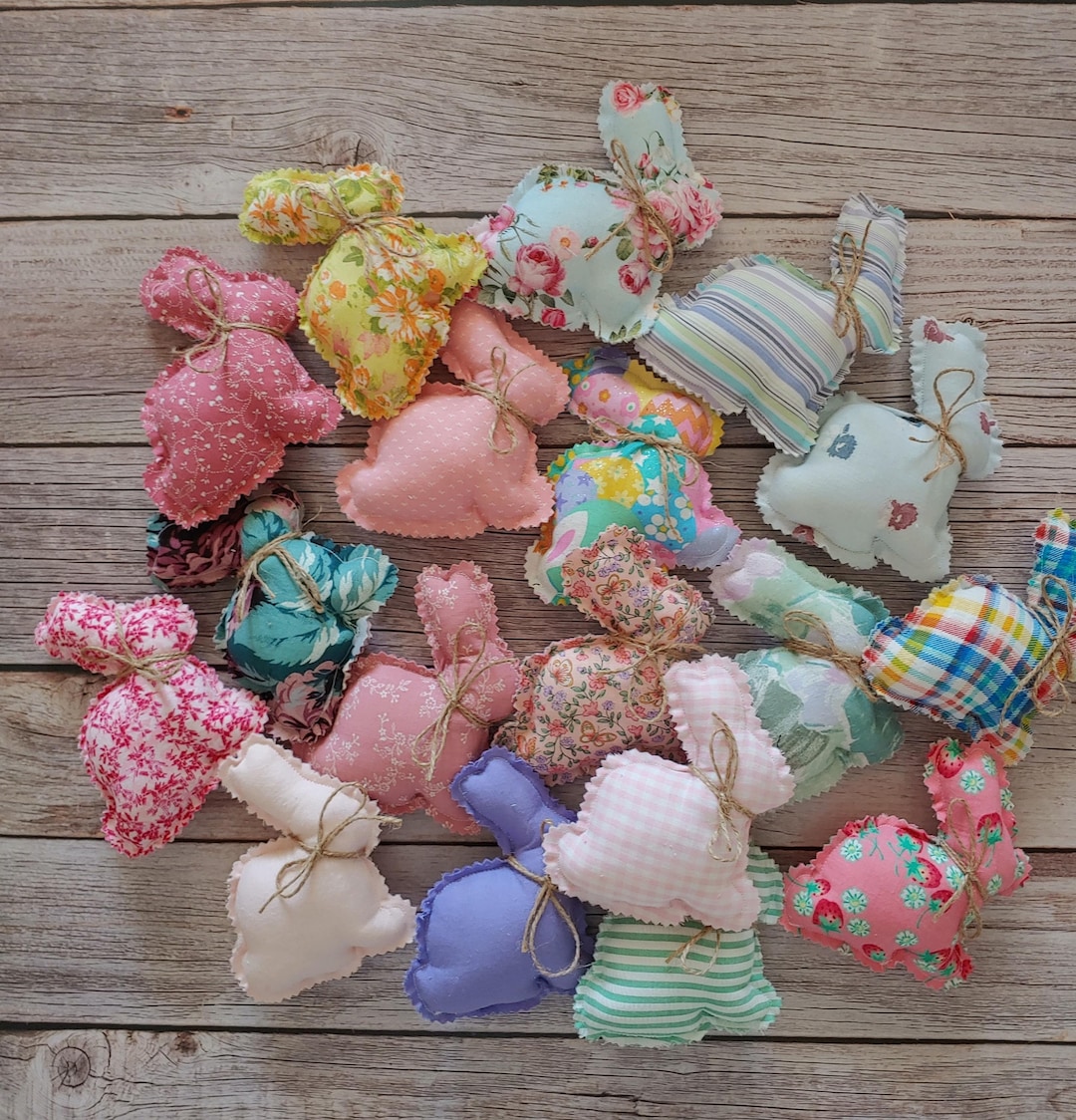Fabric Easter Bunnies: Handmade Spring Bowl Fillers - Etsy