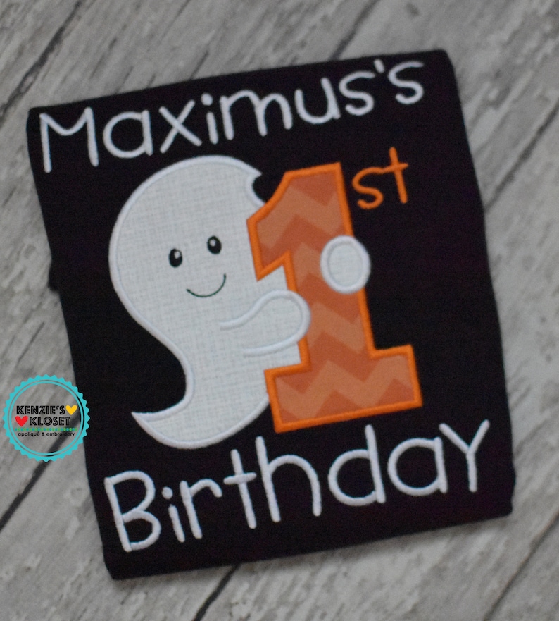 The Spooky One First Birthday Ghost Birthday Halloween - Etsy