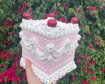 Baby Blue and Red Coquette Cake Tissue Box Cover - Etsy