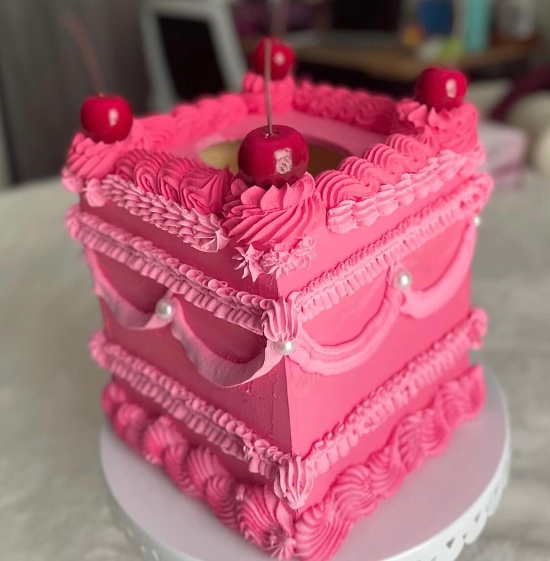 Vintage Fake Cake Tissue Box Cover - Etsy