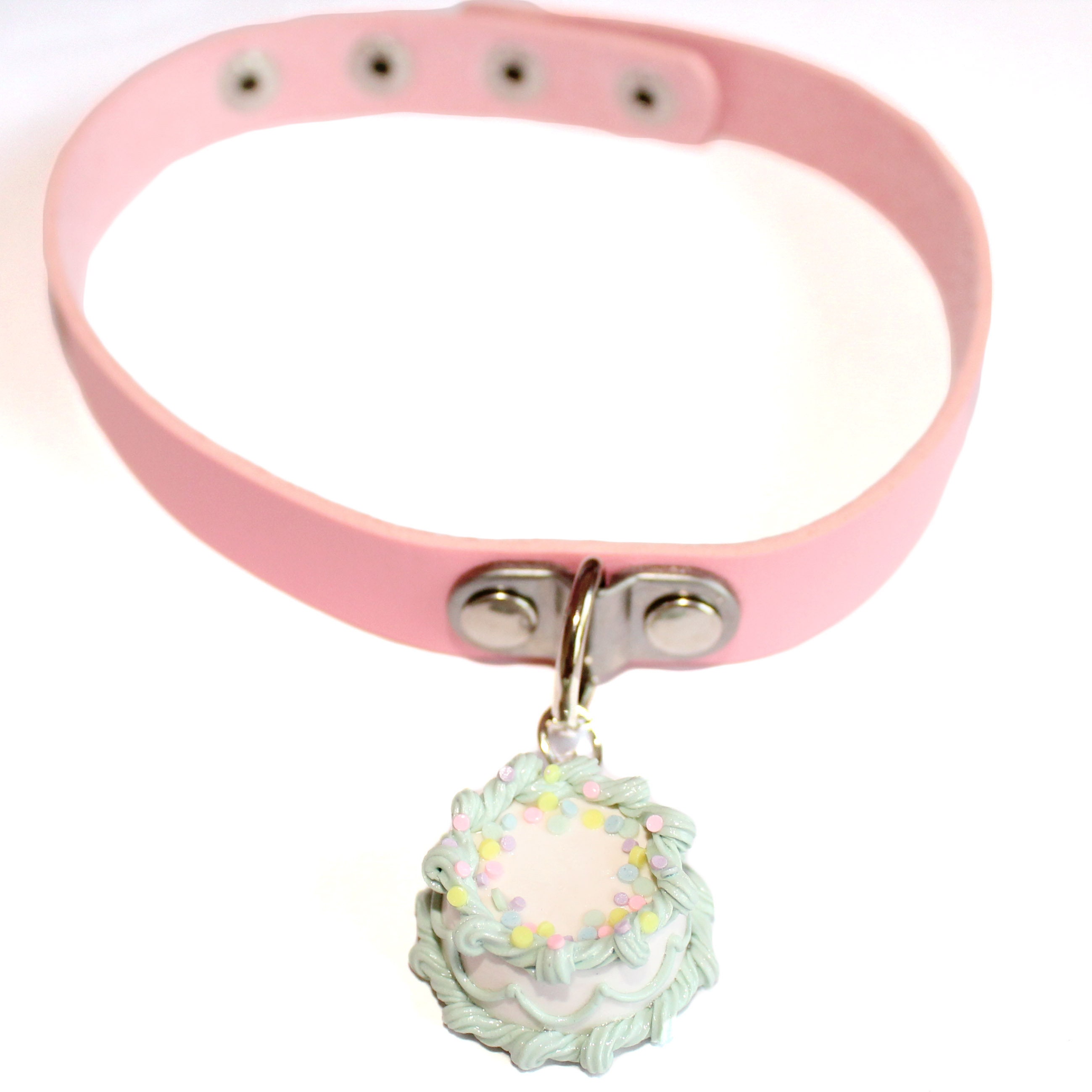 Pastel Mint Cake Choker Necklace, Fairy Kei, Party Kei, Pink Birthday ...