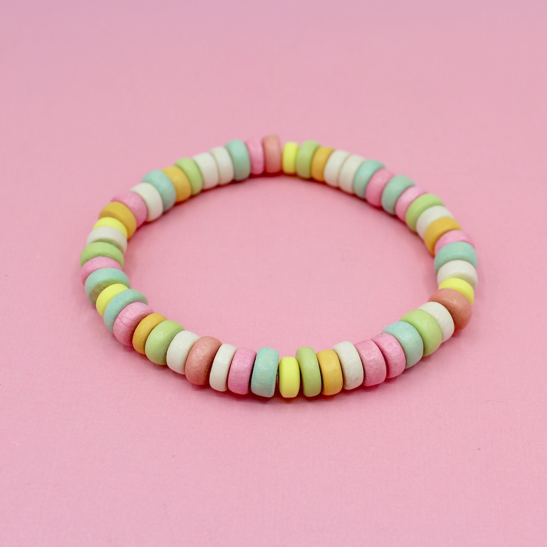 Classic Faux Candy Rainbow Friendship Bracelet Kawaii Birthday Gift for ...