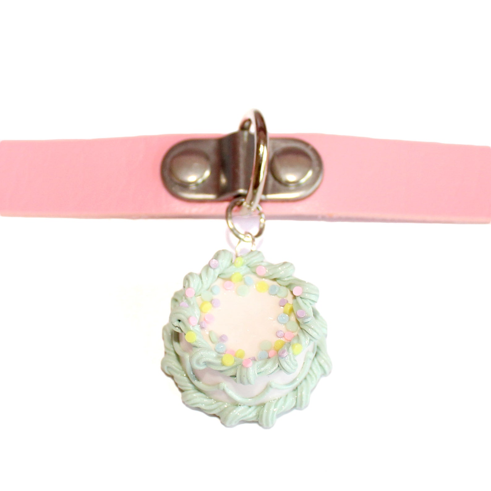 Pastel Mint Cake Choker Necklace, Fairy Kei, Party Kei, Pink Birthday ...