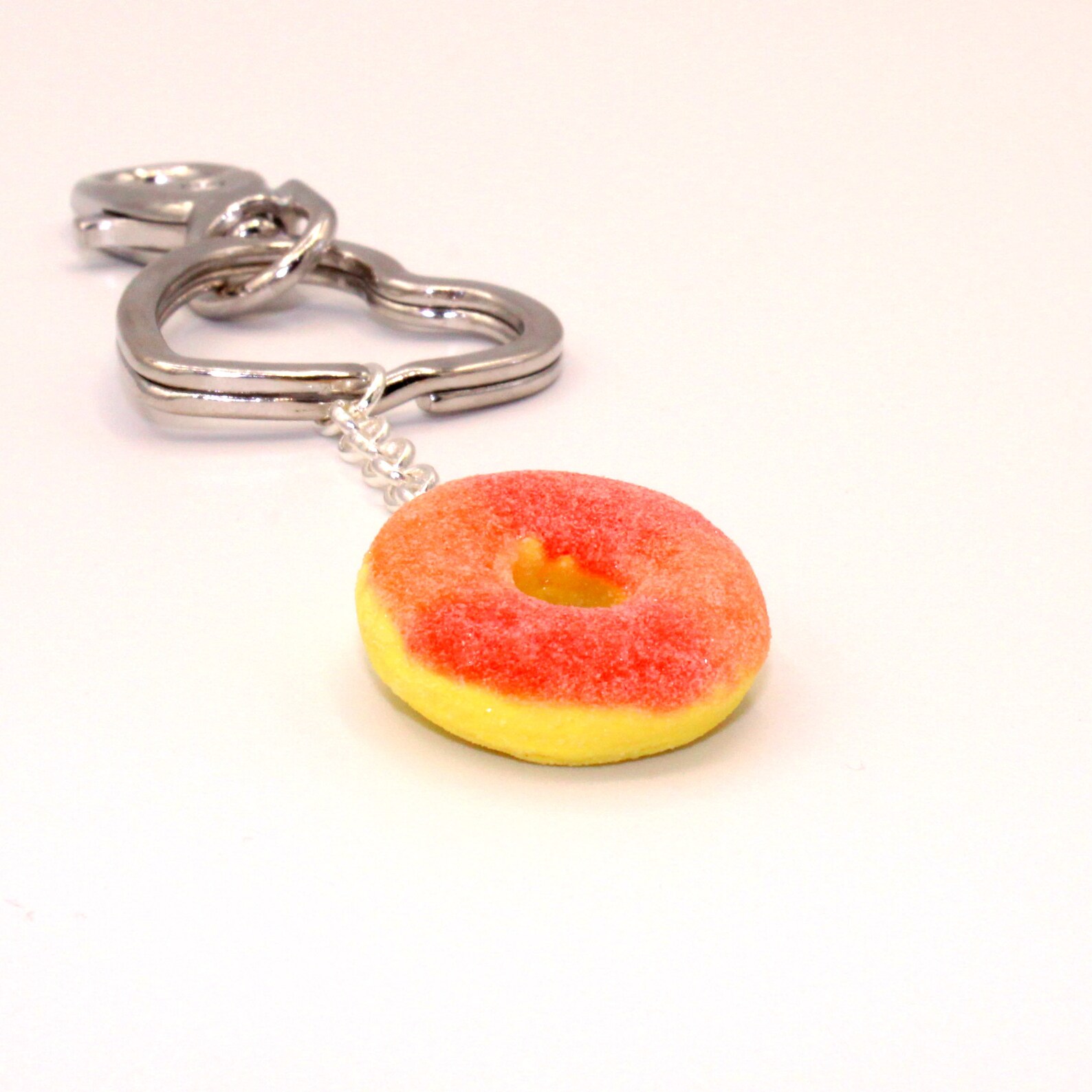 Peach Ring Gummy Keychain Candy Key Chain Peach Key Chain - Etsy New ...