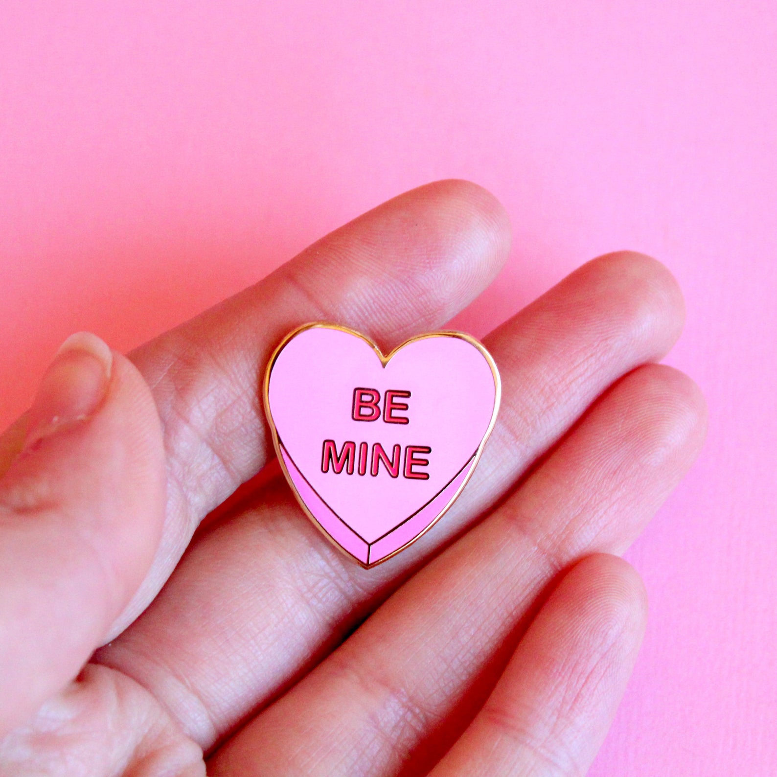 Be Mine Enamel Pin, Candy Heart, Conversation Heart, Valentine's Day ...