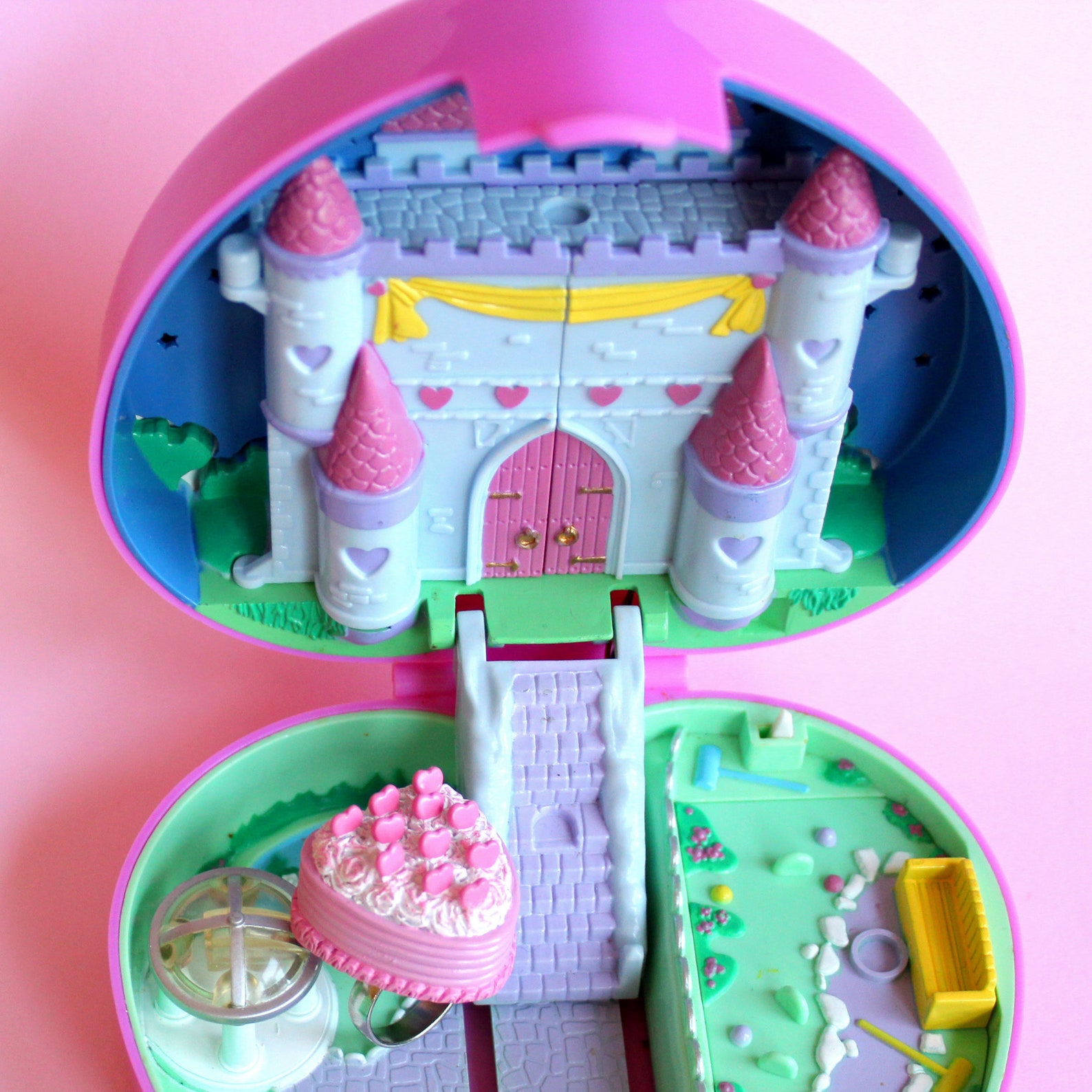 Pink Heart Cake Ring, Kawaii Pastel Birthday Cake, Lolita Charm, Party ...