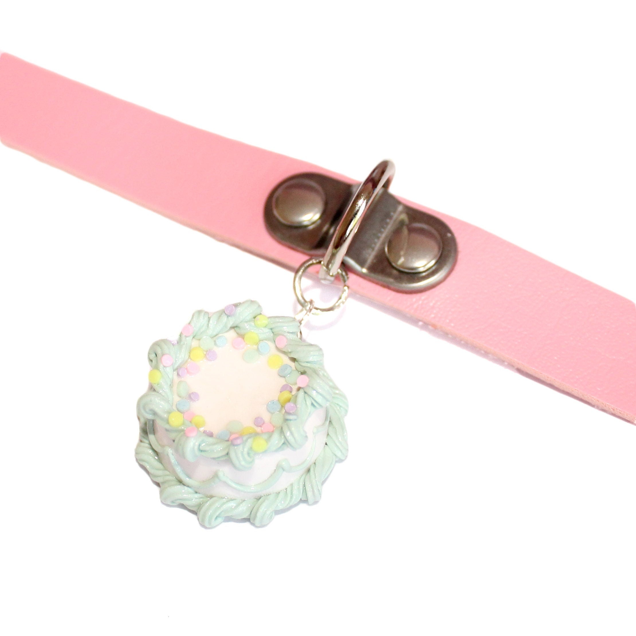 Pastel Mint Cake Choker Necklace, Fairy Kei, Party Kei, Pink Birthday ...