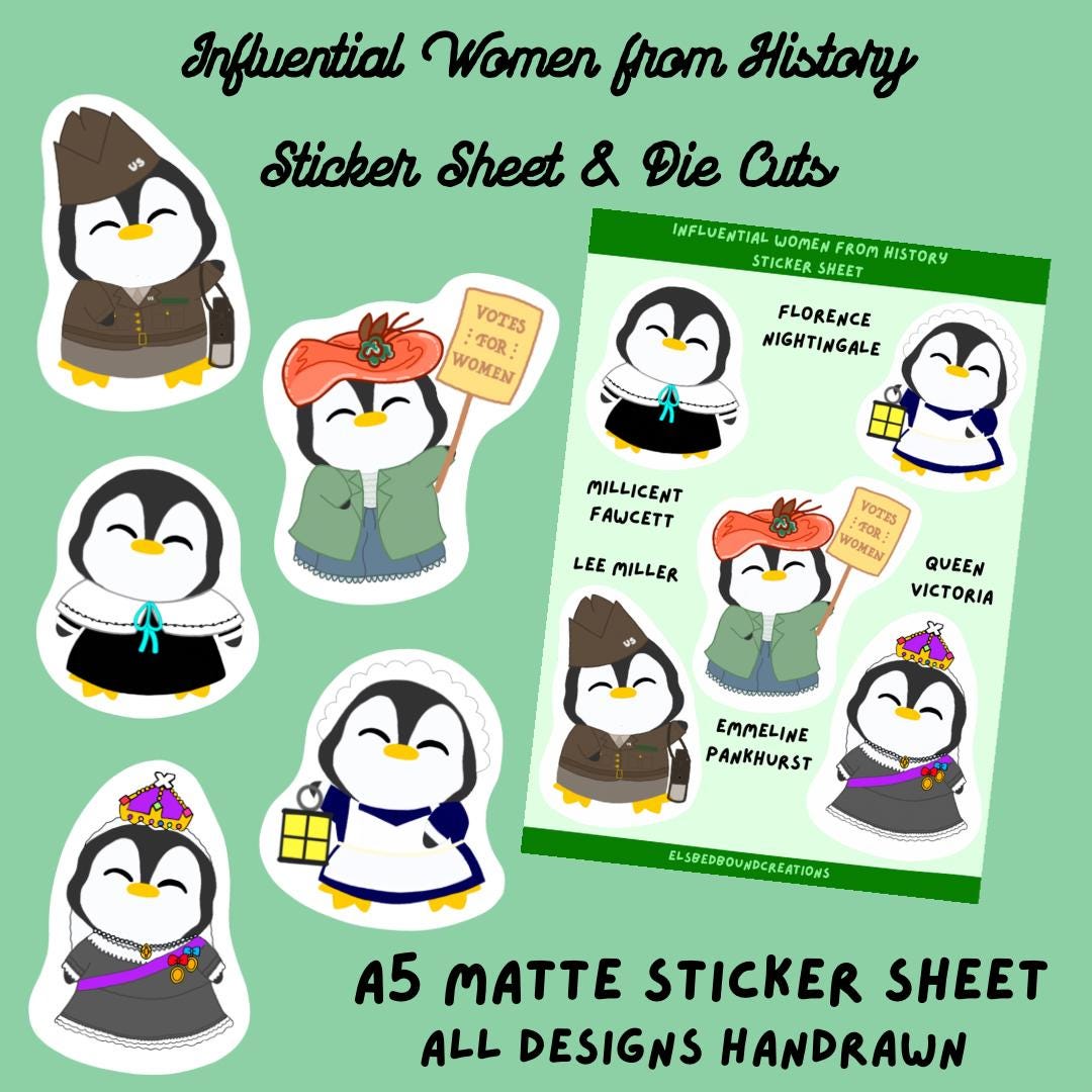 Influential Women From History Sticker Sheet & Die Cuts - Etsy