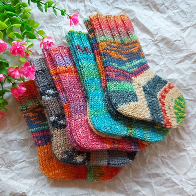 Hand Knit Baby Socks - Etsy