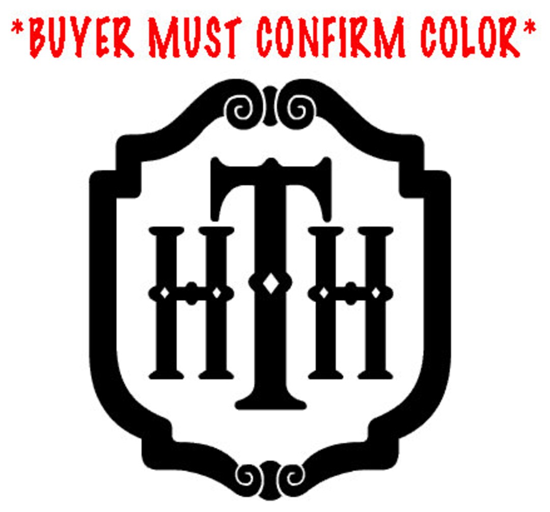 Tower of Terror - Hollywood Tower Hotel - HTH Logo Vinyl Decal - NEW - Etsy