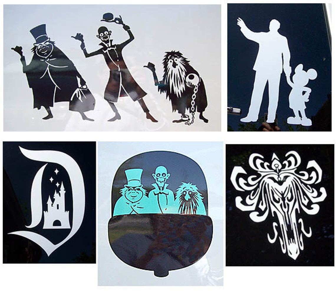 The Haunted Mansion Vinyl Decals Hitchhiking Ghosts Plus - Etsy