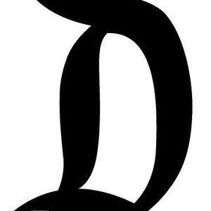 Disneyland Traditional Letter D Vinyl Car Decal - Etsy