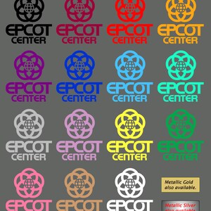 EPCOT Center Vinyl Decal, Sticker - Custom Made NEW - Etsy