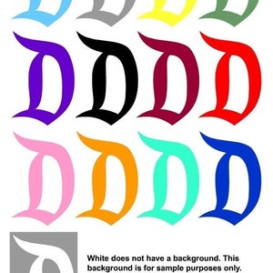 Various Disneyland Letter D Vinyl Decals - Car Decals, 3 Lot - Etsy