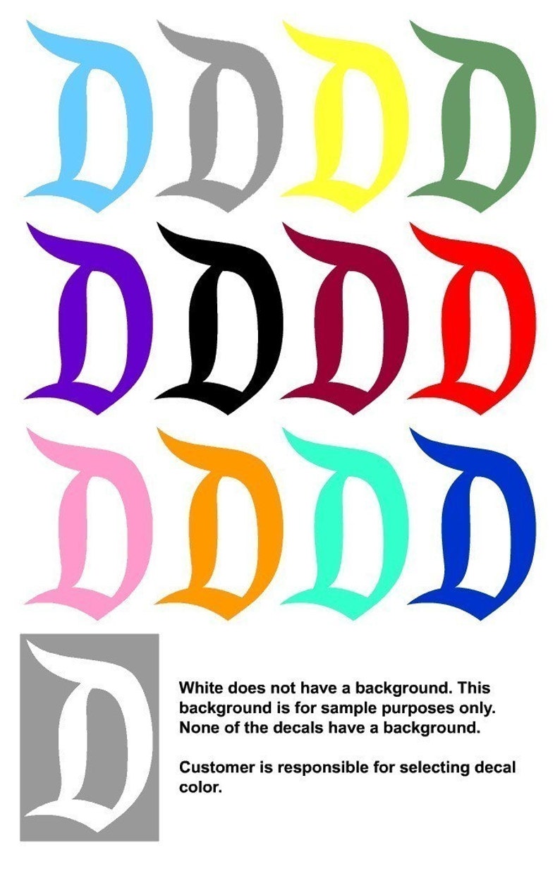 Various Disneyland Letter D Vinyl Decals Car Decals 3 Lot - Etsy