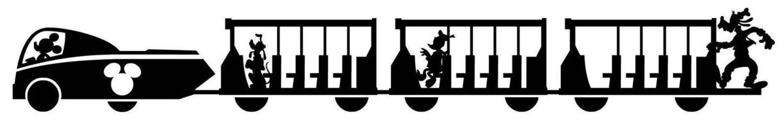 Disneyland Parking Lot Tram Vinyl Decal With Mickey and - Etsy