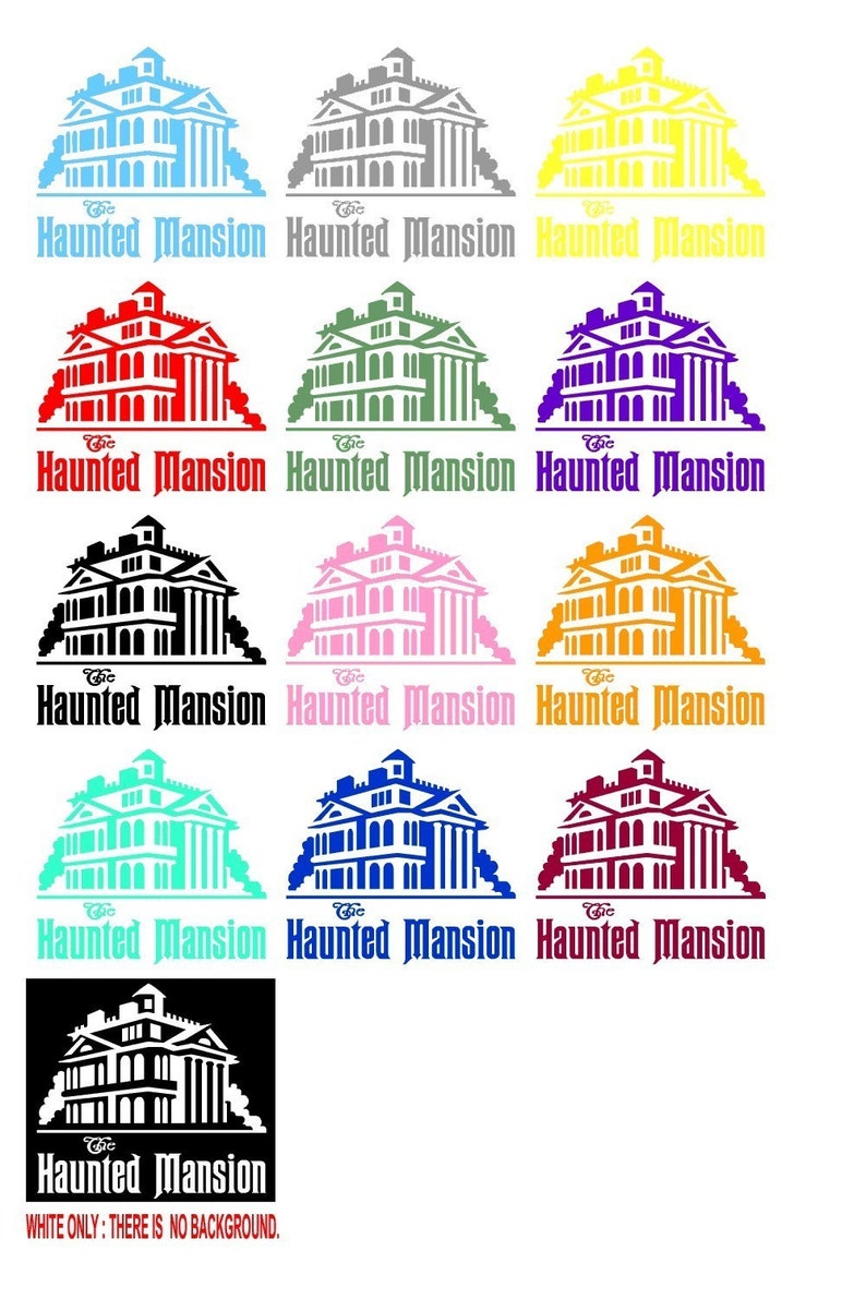 The Haunted Mansion - Mansion Vinyl Decal - Etsy