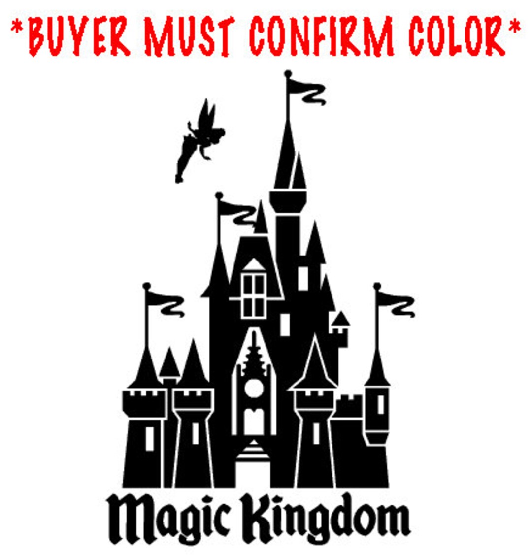 Magic Kingdom Castle - Disneyworld - Disney World - Vinyl Decal ...