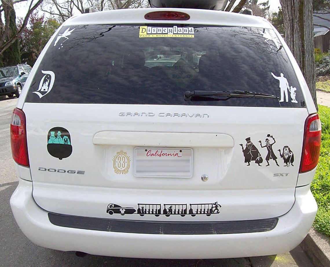 Walt Disney With Mickey Mouse Vinyl Decal, Car Decal - Etsy