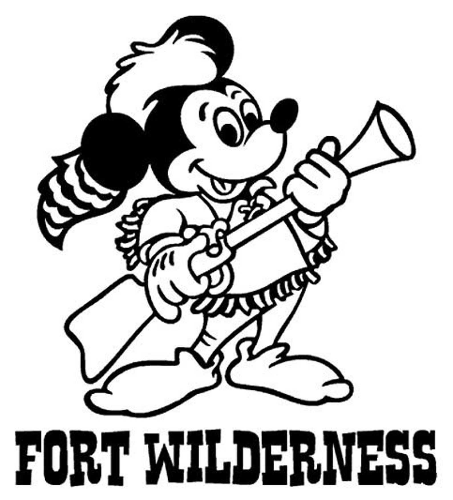 Fort Wilderness - Musket Mickey Vinyl Decal - Etsy