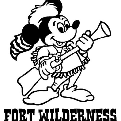 Fort Wilderness Musket Mickey Vinyl Decal - Etsy