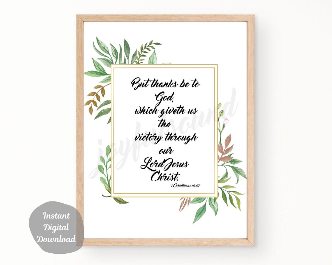 Thankful Printable Scripture Thanksgiving Religious Fall Leaves ...
