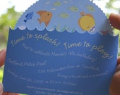 Items similar to Interactive Spinning Fish Birthday Party Invitations ...