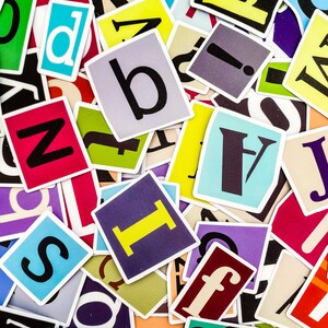 100pcs ABC Stickers for Kids, Learning and Educational Stickers ...
