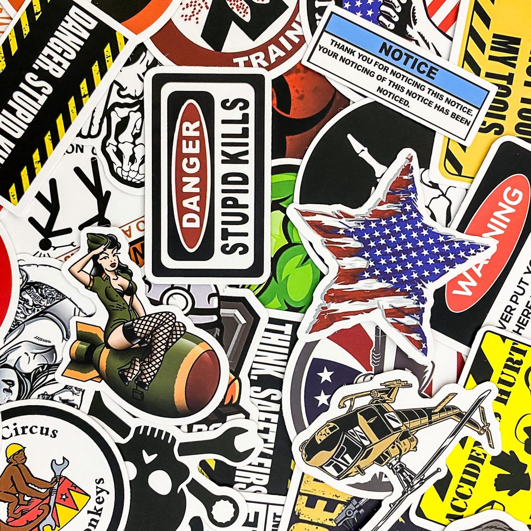 100pcs Safety Stickers, Hard Hat Vinyl Decals, Waterproof Stickers ...