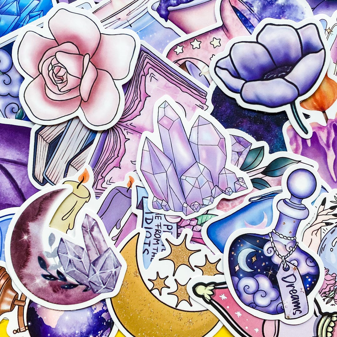 100pcs Spiritual Symbol Stickers, Artful Mystical Stickers, Creative ...