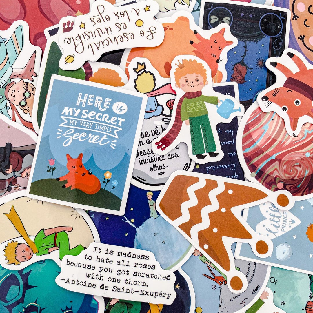 100pcs the Little Prince Sticker Pack, Fantasy Storybook Art Stickers ...