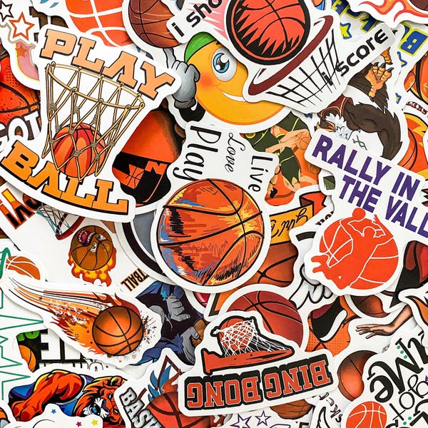 Basketball Stickers - Etsy