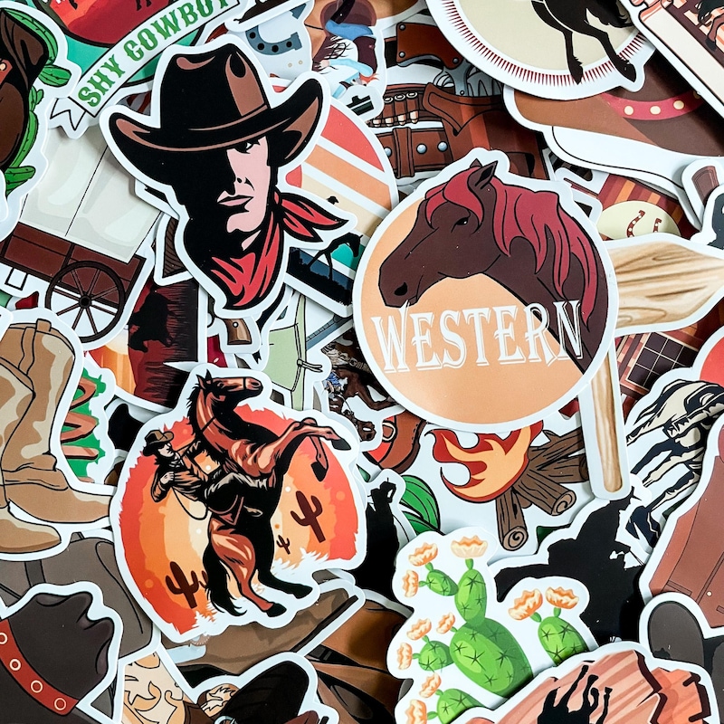 Western Stickers - Etsy
