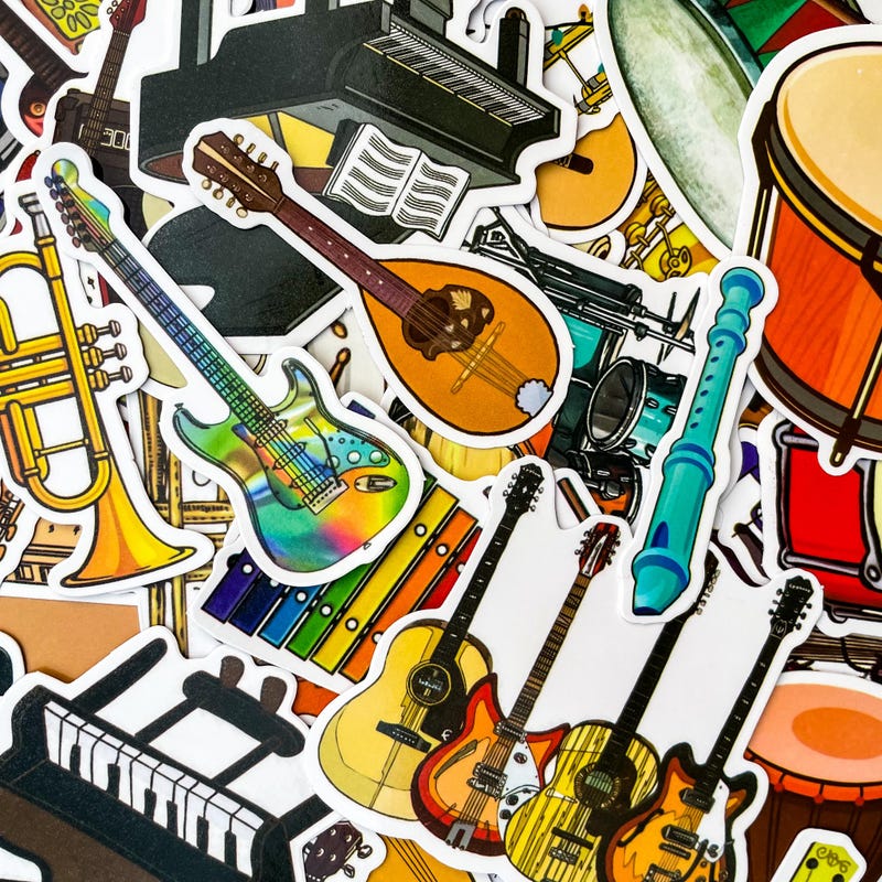 Music sticker bulk - Etsy Polska