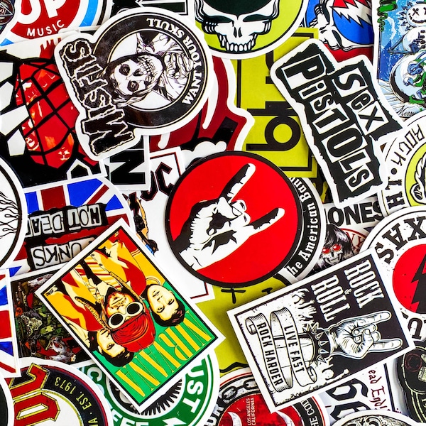 Rock Band Stickers - Etsy