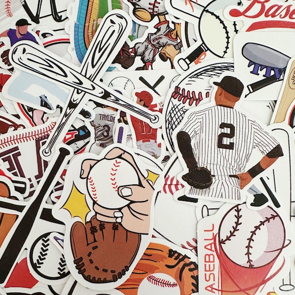 Baseball Stickers - Etsy