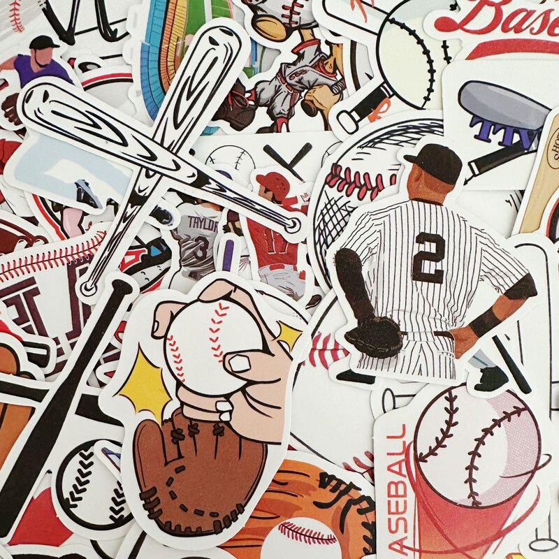 Baseball Stickers - Etsy