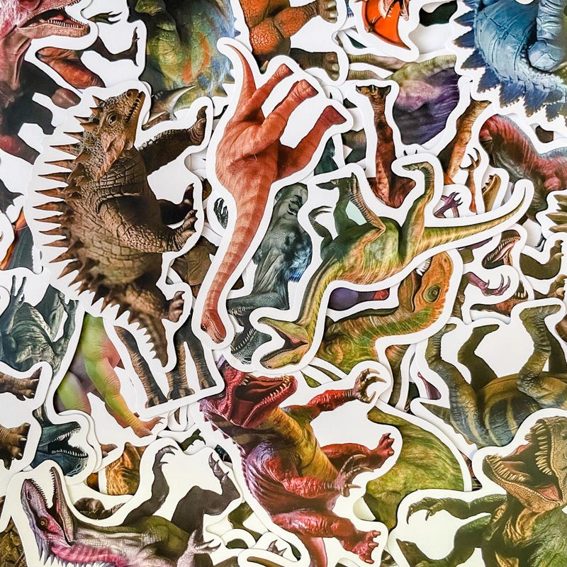 Dinosaur Stickers - Etsy