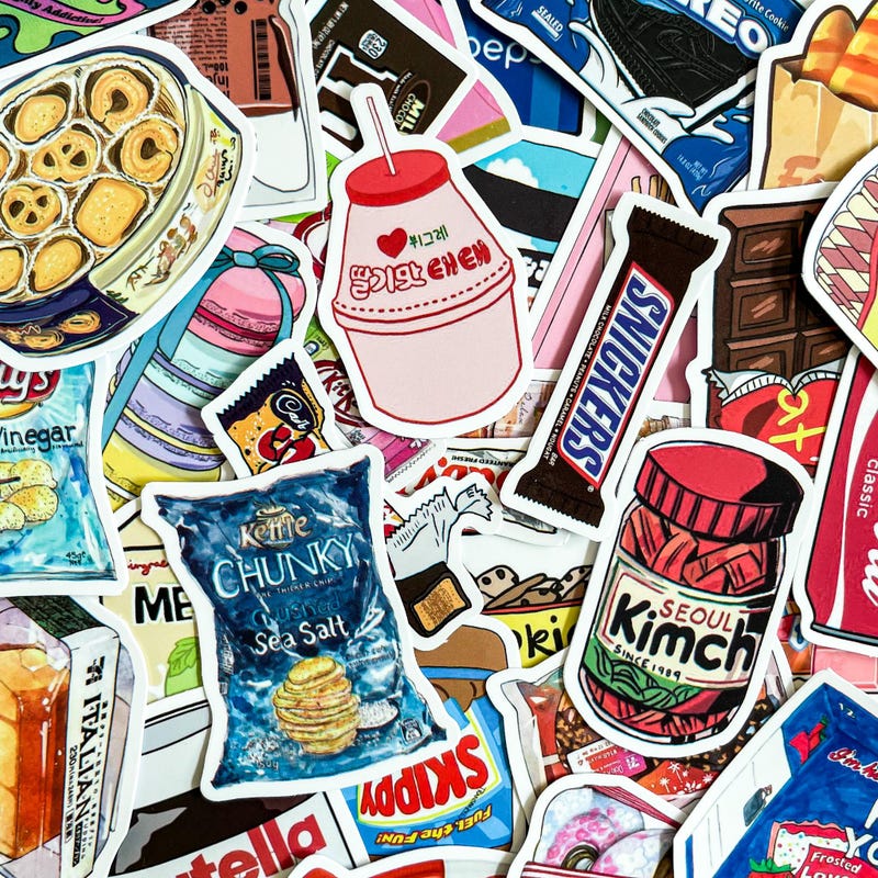 Food Stickers - Etsy