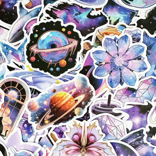 Vinyl Sticker Space Girl - Etsy