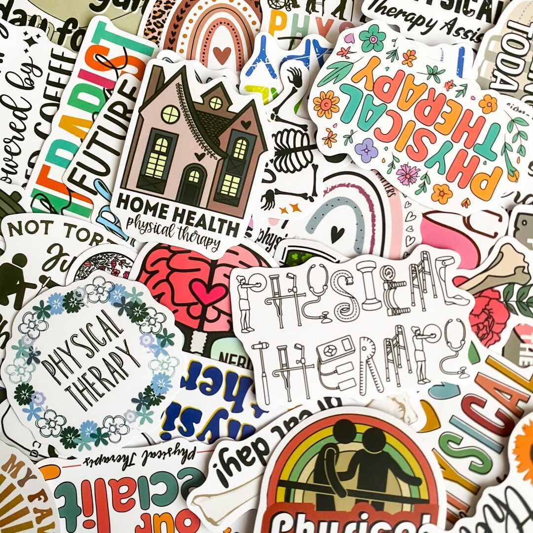 100pcs Physical Therapy Stickers, Medical Therapy Vinyl Stickers ...
