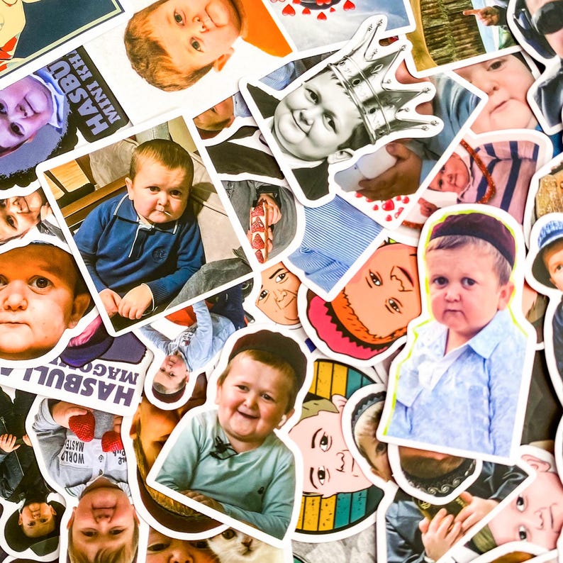 50pcs Hasbulla Meme Stickers, Funny Stickers Pack, Waterproof Cute ...