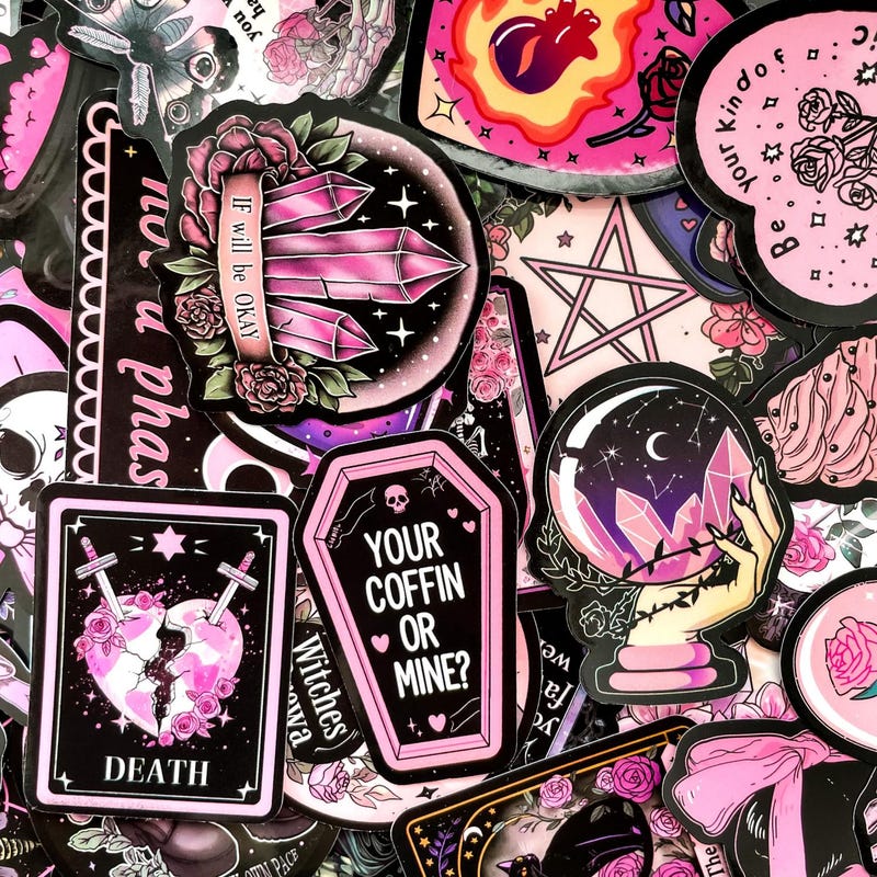 Goth Stickers - Etsy