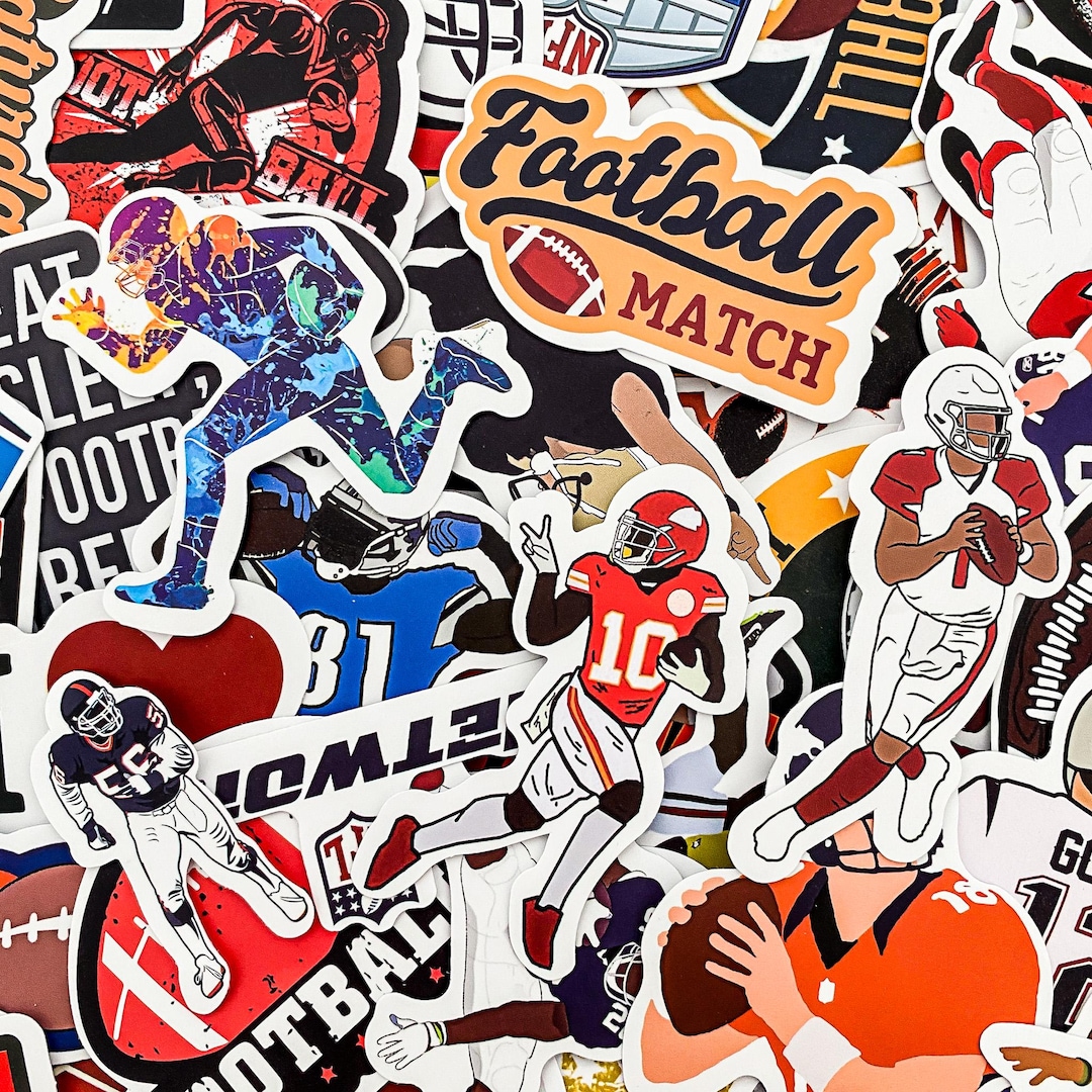 100pcs Sports Stickers, Football Helmet Stickers, Waterproof Stickers ...